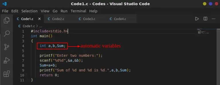 Storage Class in C – CODEDEC Storage Class in C – CODEDEC