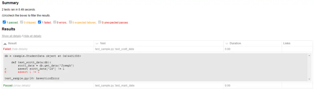 How To Generate Html Report For Pytest Execution Codedec